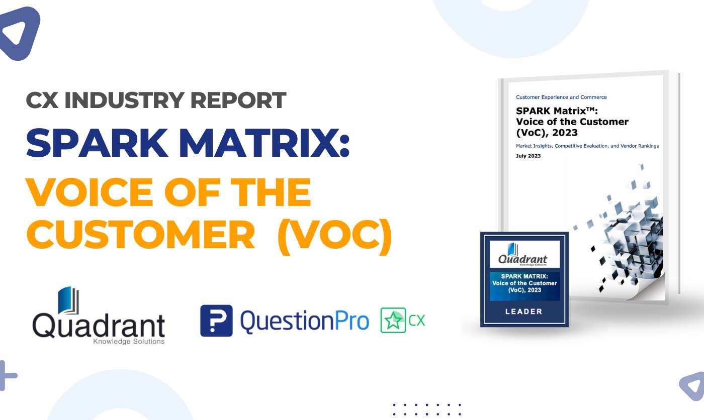 SPARK Matrix™: Voice of the Customer (VoC) Platform, 2023
